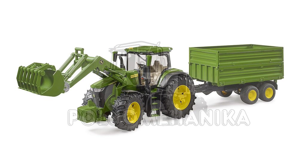 Bruder John Deere 7R 350 sa prikolicom i utovarivačem/03155