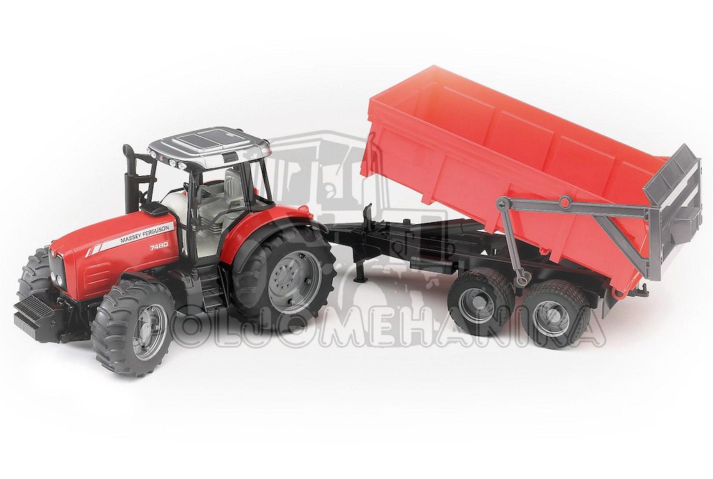 Bruder Massey Ferguson 7480 sa prikolicom/020453
