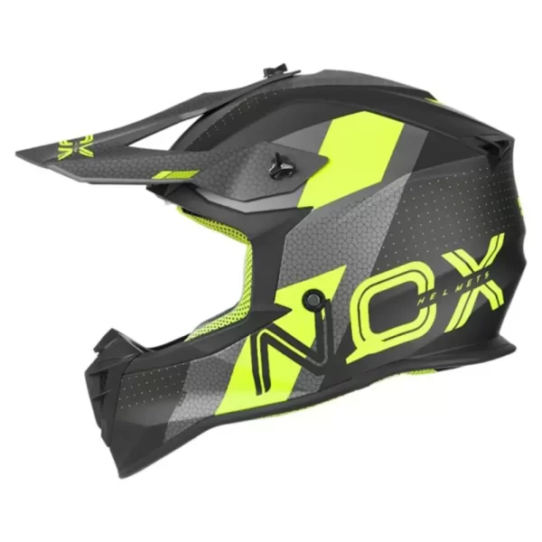 Kaciga NOX Cross 633 VIPER MATT BLACK YELLOW