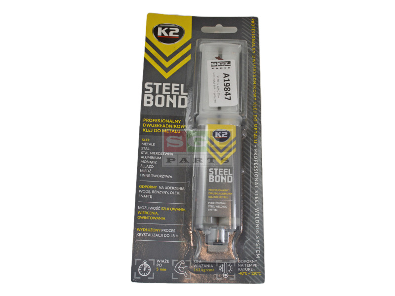 K2 STEEL BOND 25ML TEČNI METAL DVOKOMPONENTNI