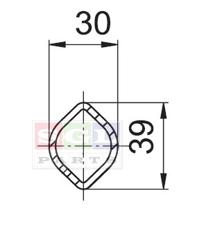 Cev kardana 30×39,1×1000 limun 1.03L spoljašnja