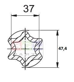 Cev kardana zvezda 47,4mm