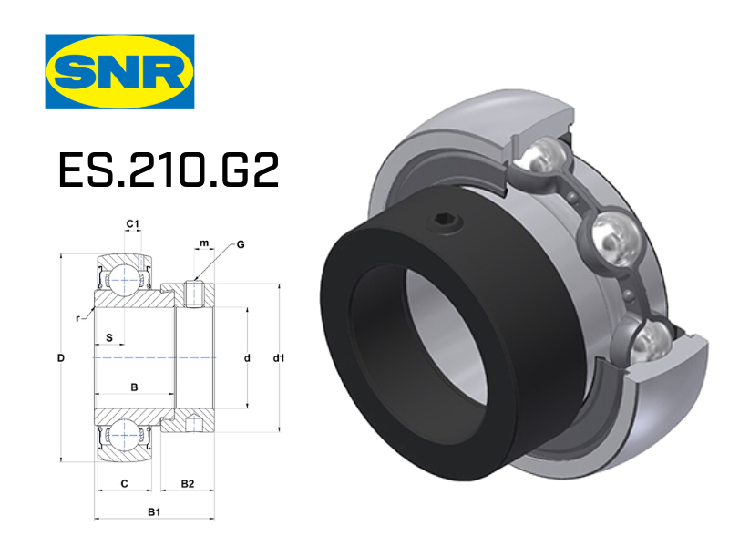 Ležaj UY 210 2RS SNR (ES 210 G2)