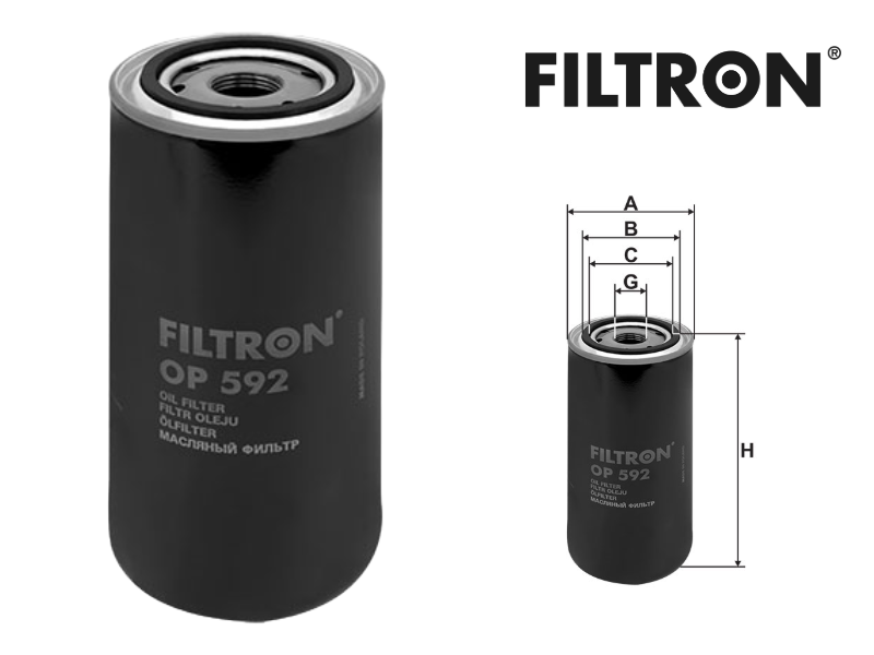 Filter ulja OP 592 36.18.04/110 1.5l