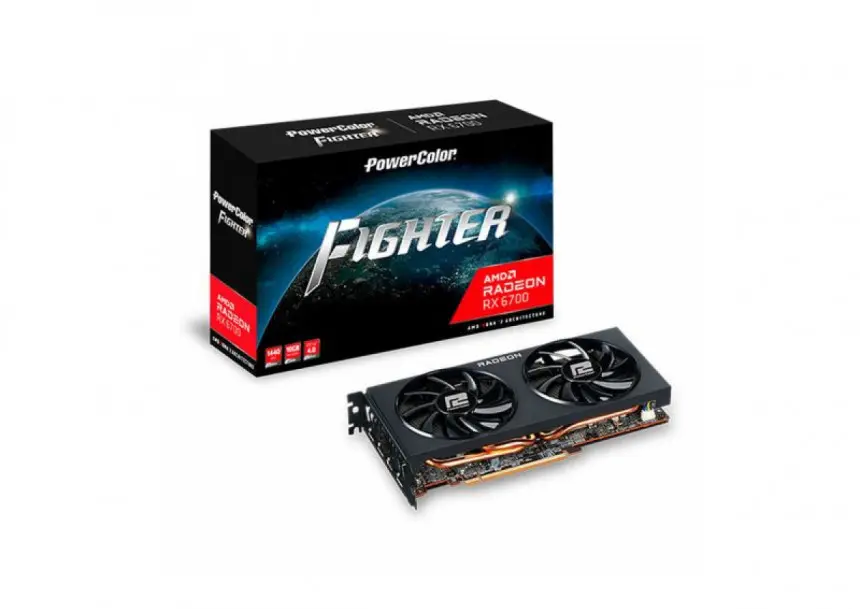 Grafička karta SVGA PCIE Power Color AMD Radeon 6700 Fighter AXRX 6700 10GBD6-3DH OC