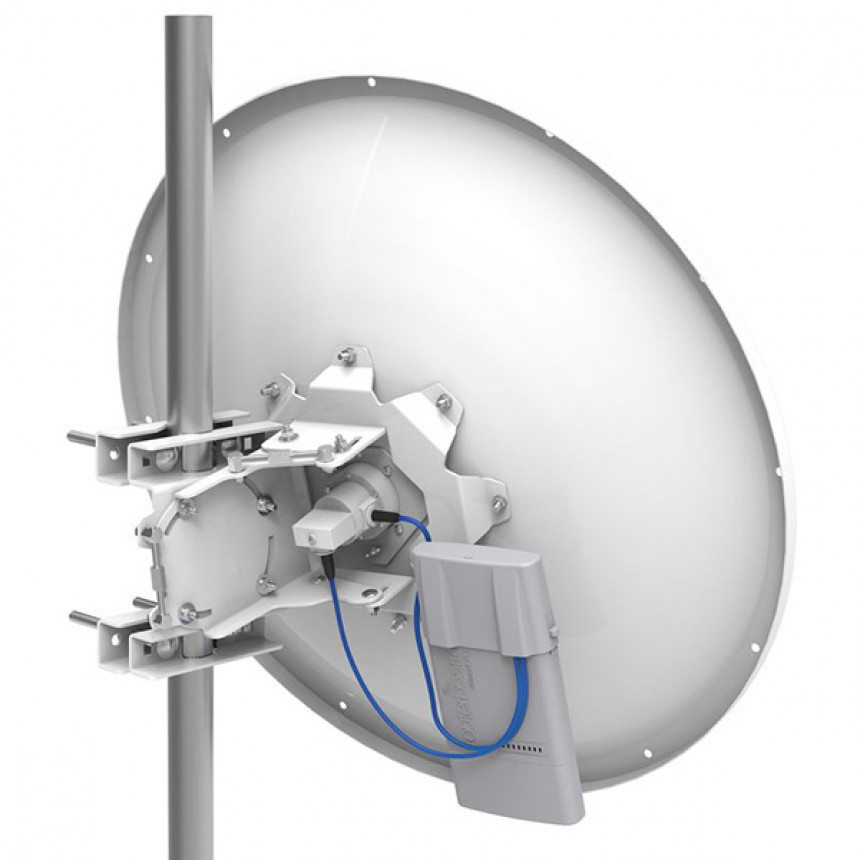 MikroTik 30dBi Parabolic Dish antena 4.7-5.9GHz sa preciznim mehanizmom za podešavanje, ugao zračenja 3º, prečnik 70cm, težina 5.7kg, radna temp. -40ºC ÷ 70ºC, low loss kablovi 50cm, 2 x RPSMA (MT...
