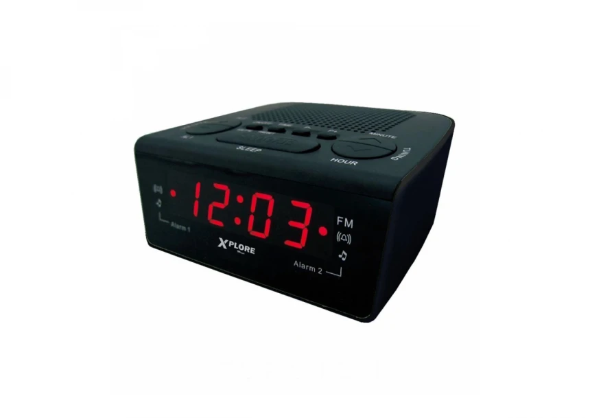 XPLORE Digitalni radio sa alarmom XP336 crna