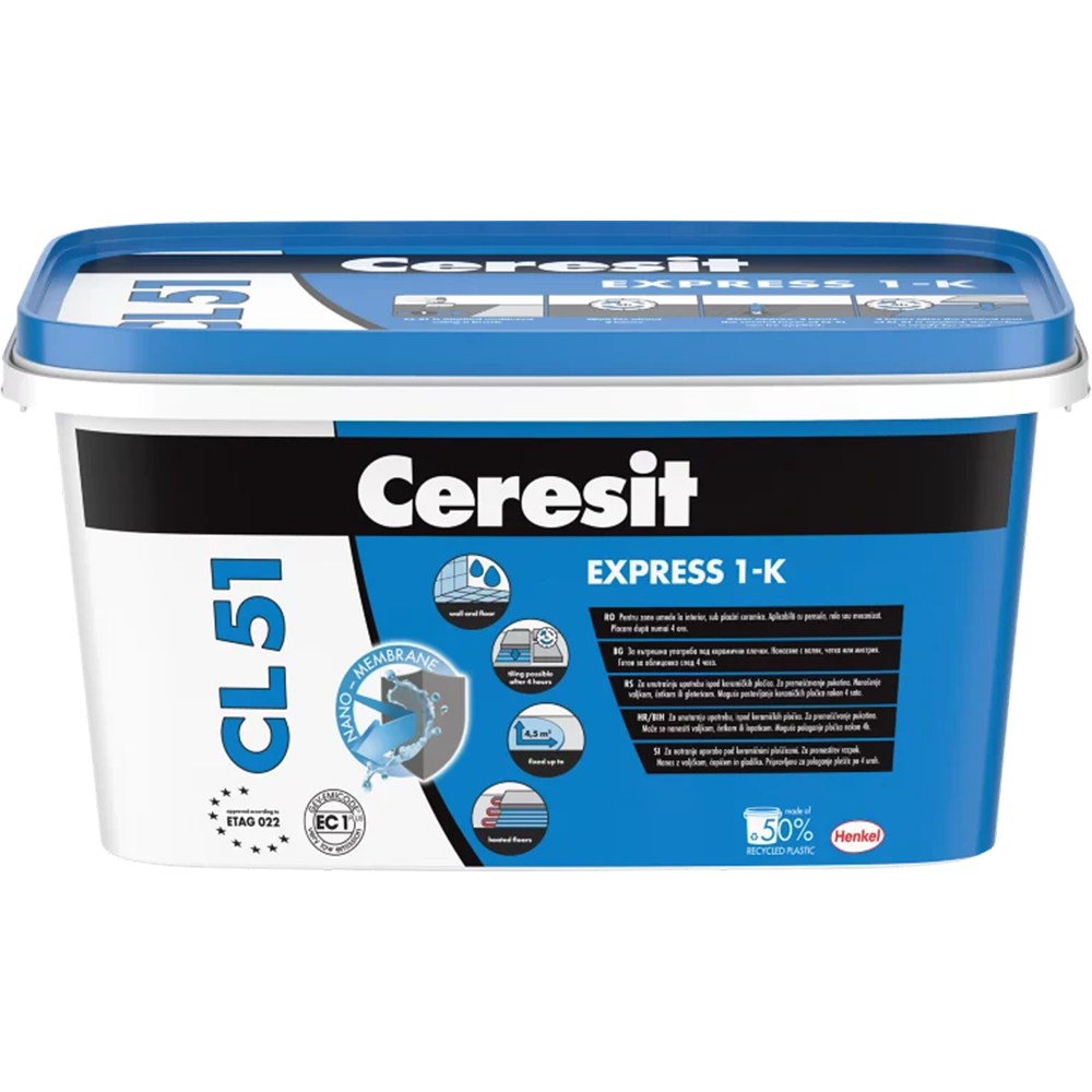 CERESIT CL 51 EXPRESS 1-K HIDROIZOLACIJA 5 KG 2894552