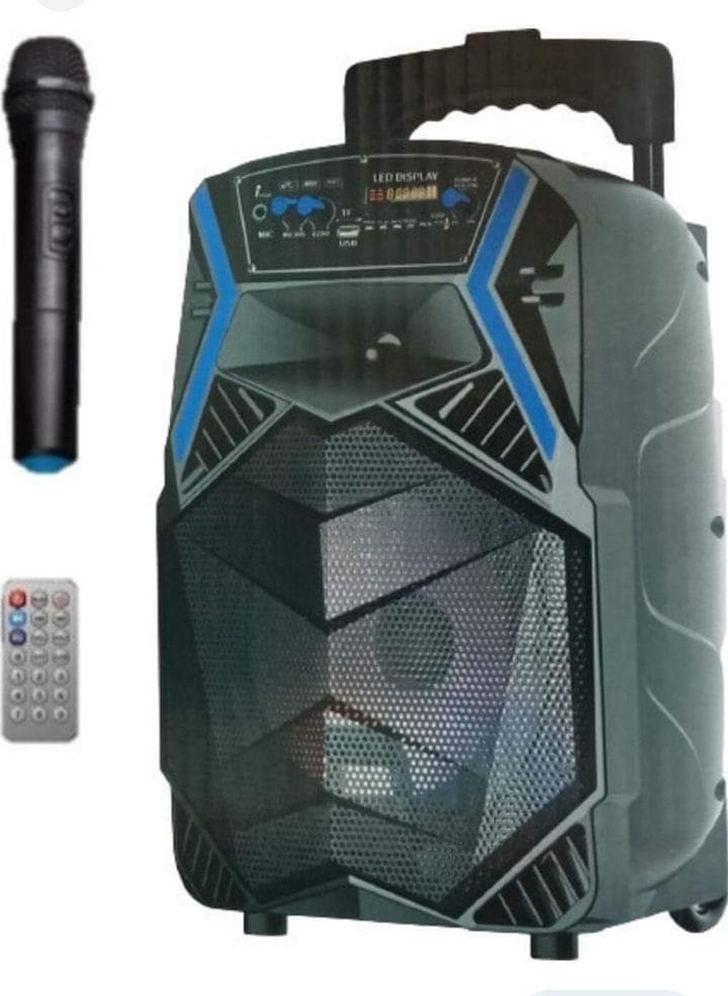 Zvučnik karaoke 4900 din Jačina 1000W Zvučnik poseduje FM, bluetooth