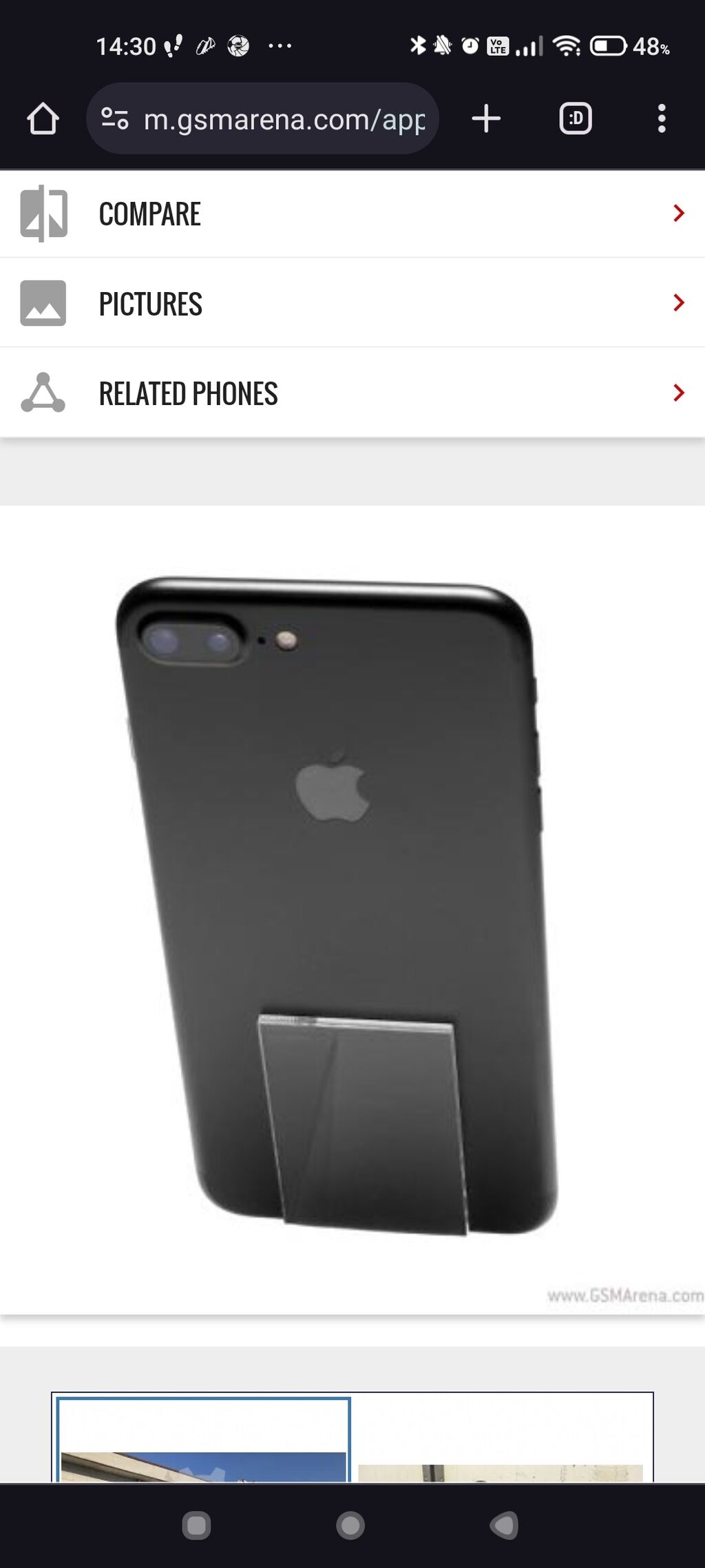 Apple iPhone iPhone 7 Plus, 128 GB, Crn, Otisak prsta, Face ID