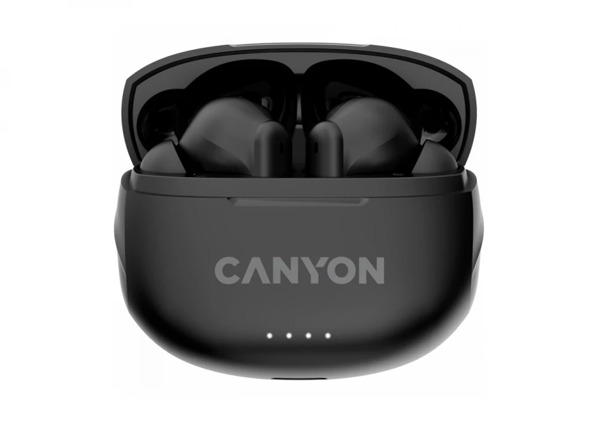 CANYON TWS-8, Bluetooth headset, with microphone, with ENC, BT V5.3 JL 6976D4, Frequence Response:20Hz-20kHz, battery EarBud 40mAh*2+Charging Case 470mAh, type-C cable length 0.24m, Size: 59*48.8*...