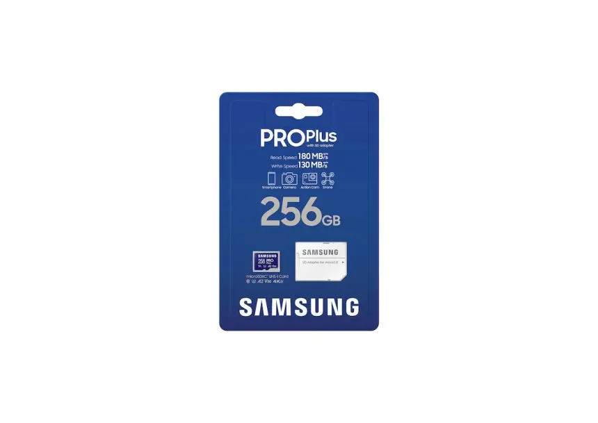 SAMSUNG Memorijska kartica PRO PLUS MicroSDXC 256GB U3 + SD Adapter MB-MD256SA