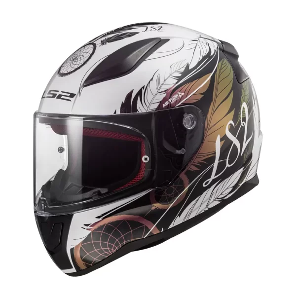 Kaciga LS2 Full Face FF353 RAPID BOHO belo crna sa listom