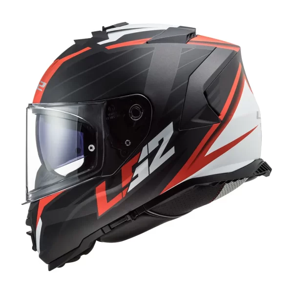 Kaciga LS2 Full Face FF800 STORM NERVE mat crno crvena sa naočarima