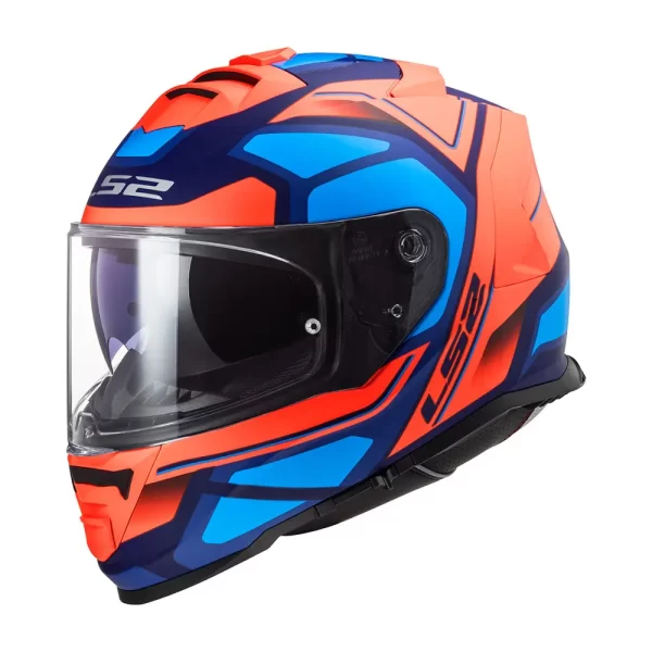 Kaciga LS2 Full Face FF800 STORM FASTER narandžasto plava