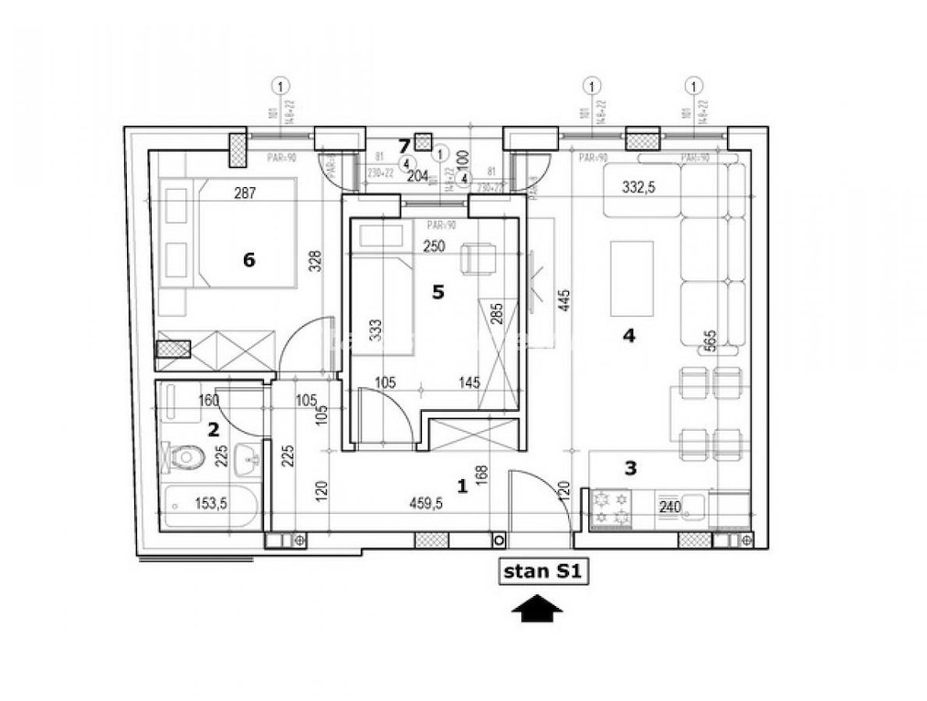 Petrovaradin- Dvoiposoban stan 46 m2 u Izgradnji-povrat PDV-065/385 8880