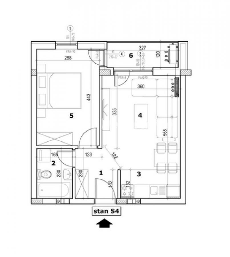 Petrovaradin- Pogodan Dvosoban stan 42 m2 u Izgradnji-povrat PDV-065/385 8880