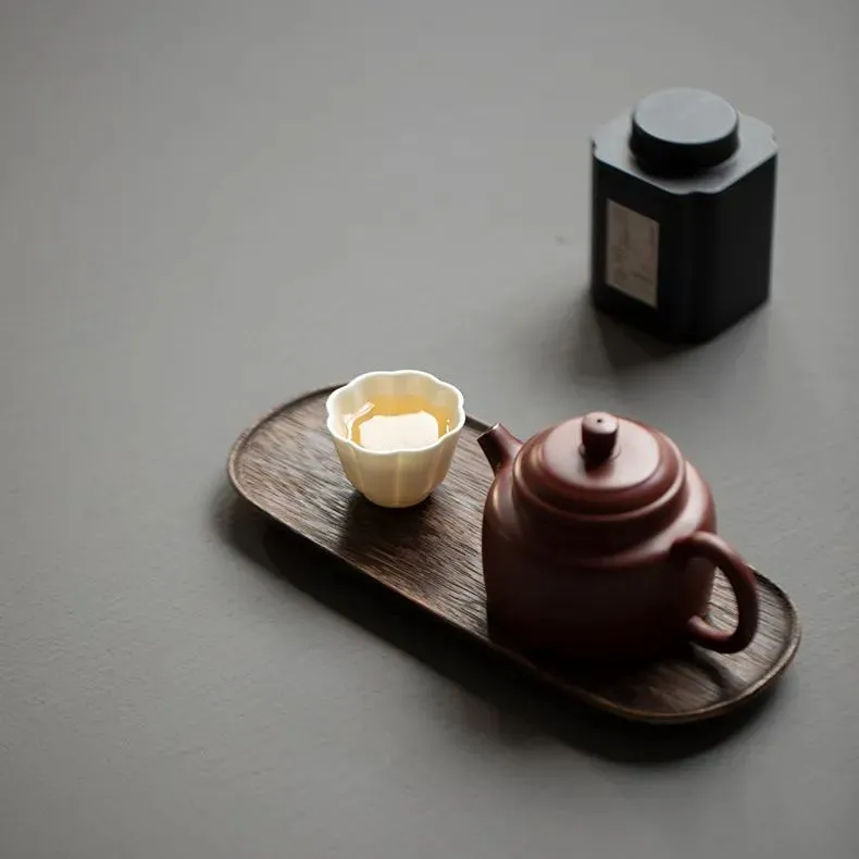 "Wood Talk" - Handmade Walnut Wood Tea Tray