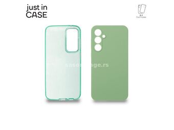 JUST IN CASE Maska 2u1 Extra case MIX za Samsung S23 FE/ zelena