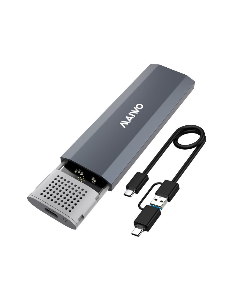 MAIWO USB 3.2 Tip-C Kućište za M.2 PCIe NVMe SSD, aluminium, bez alata, K1689P