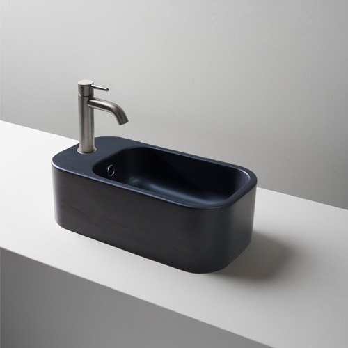 AXA COSA MINI LAVABO KONZOLNI LEVI 480x250 CRNI 8610307L