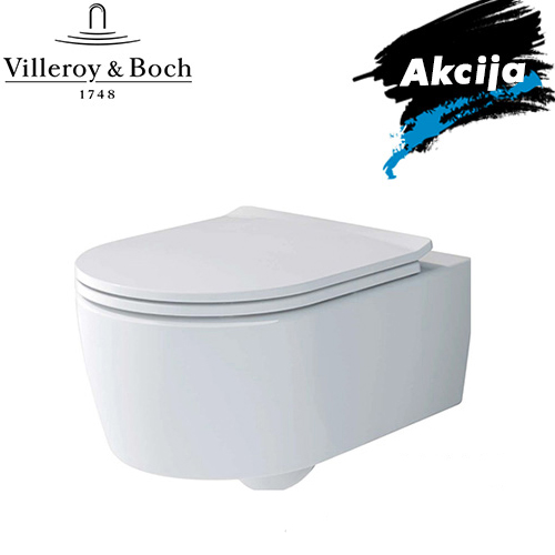 VILLEROY & BOCH AVENTO - SOUL WC ŠOLJA KONZOLNA SA SOFTCLOSE DASKOM 4656HR01