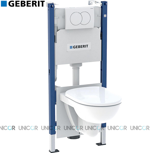 GEBERIT SET SELNOVA BELA TIPKA BASIC WC ŠOLJA KONZOLNA SA DASKOM