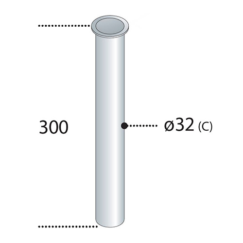 TEA CEV SIFONA L = 300 80.300.5