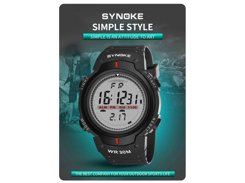 Akcija - Muški digitalni sportski sat Synoke