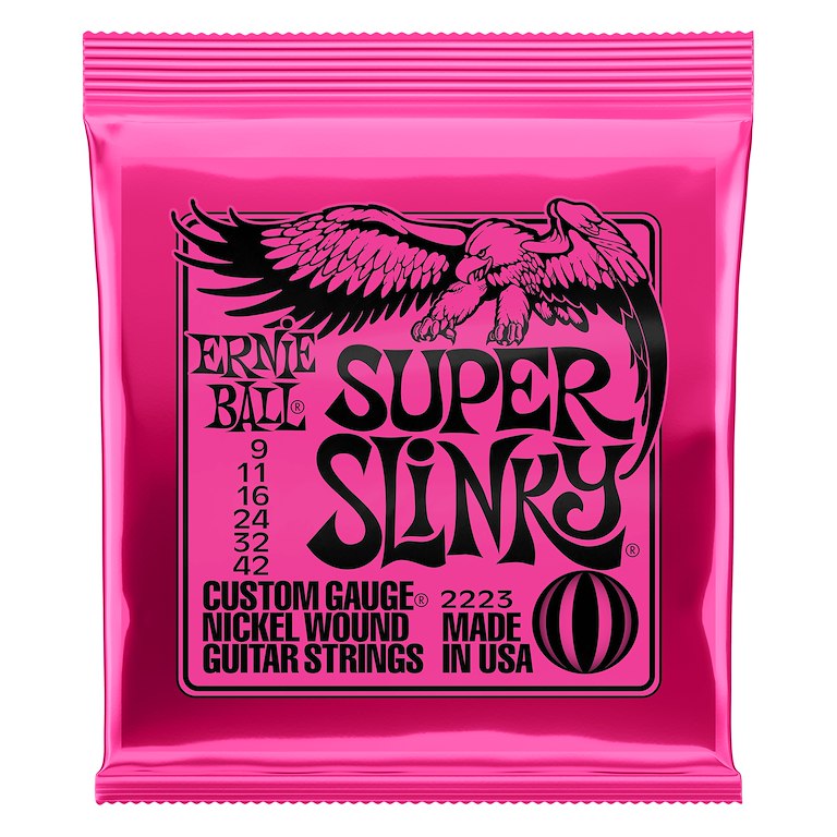 Ernie Ball 2223 9-42 Super Slinky - Žice za električnu gitaru