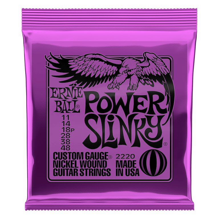 Ernie Ball 2220 11-48 Power Slinky - Žice za električnu gitaru