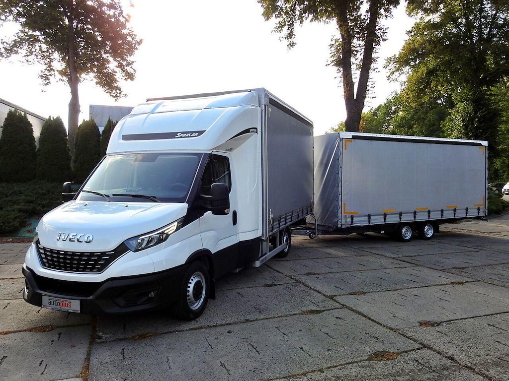 IVECO DAILY 35S18 kamion furgon + prikolica sa ceradom