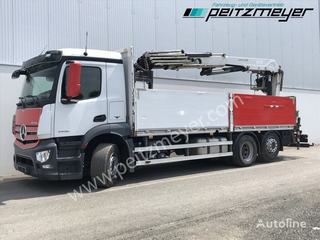 Mercedes-Benz Antos 2536 LL Pritsche HMF 2110-L5 5 fach Ausschub mit Steinzan kamion s ravnom platformom