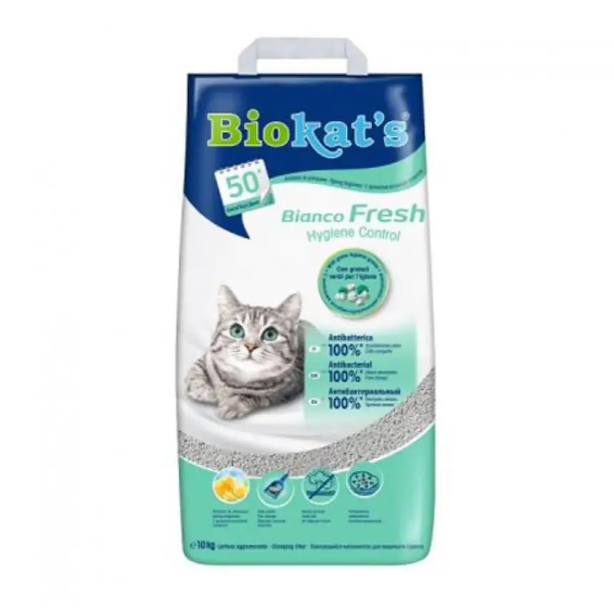 BIOKAT S BIANCO FRESH HYGIENIC POSIP ZA MACKE 5 kg