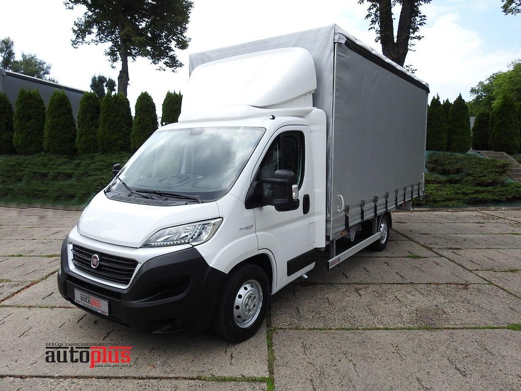 FIAT DUCATO PLANDEKA 10 PALET KLIMATYZACJA TEMPOMAT LEDY ASO PNEUMATY kamion s ceradom < 3.5t