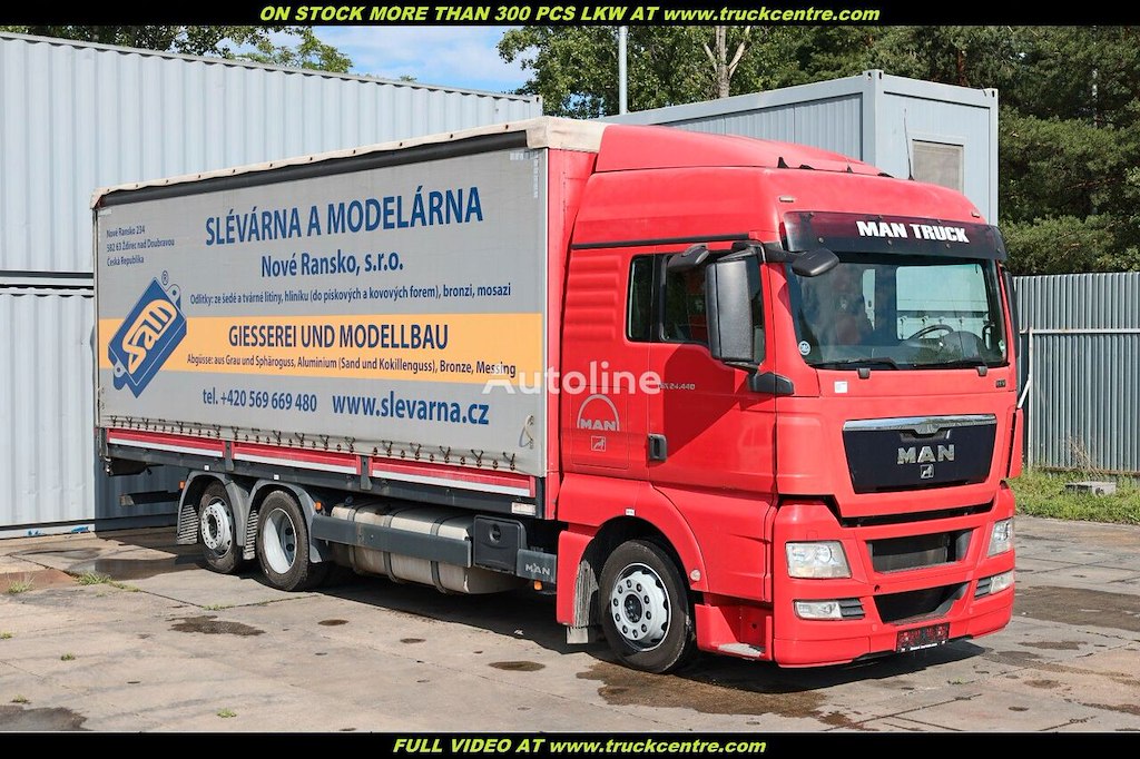 MAN TGX 24.440, EURO 5, 6x2, 19 PALLETS,LIFTING AXLE kamion s ceradom