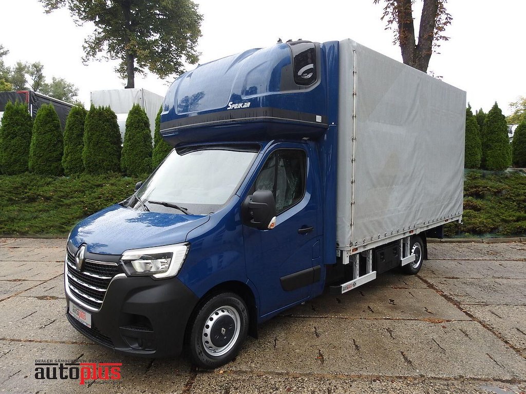 Renault MASTER PLANDEKA 8 PALET WEBASTO TEMPOMAT KLIMATYZACJA LEDY PNEUM kamion s ceradom