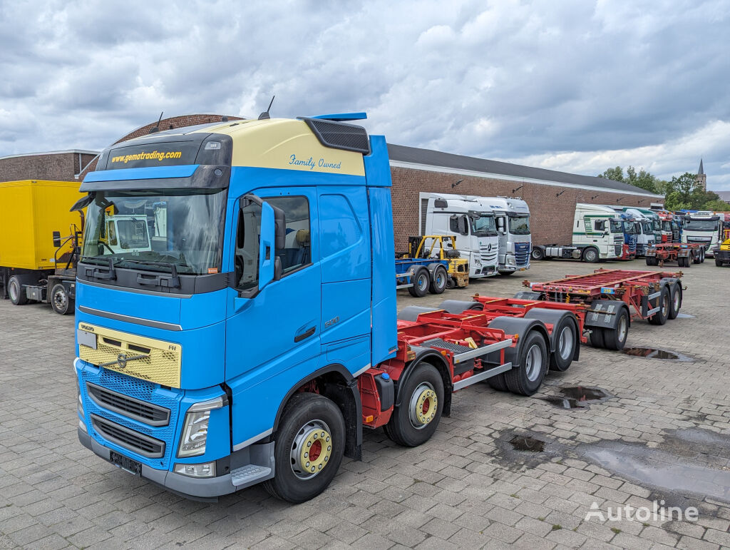Volvo FH500 8x2/4 Globetrotter Euro6 - 20FT + Dolly with 20FT trailer vozilo za prevoz kontejnera