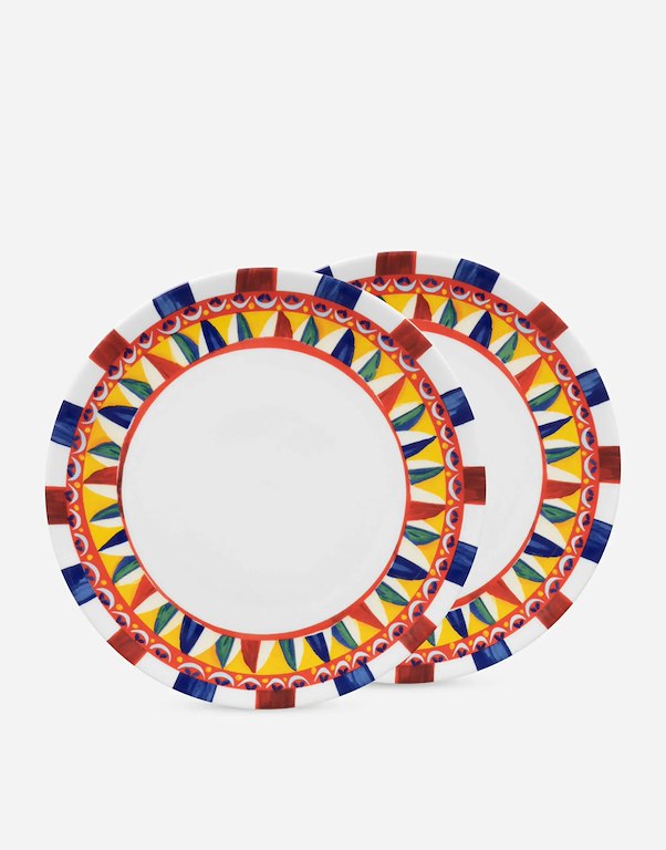 Dolce&Gabbana’s Carretto Siciliano Set 2 Porcelain Dinner Plates – Set tanjira