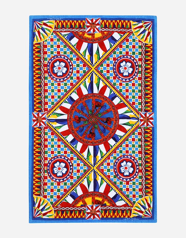 Dolce&Gabbana’s Carretto Siciliano Terry Cotton Beach Towel – Peškir