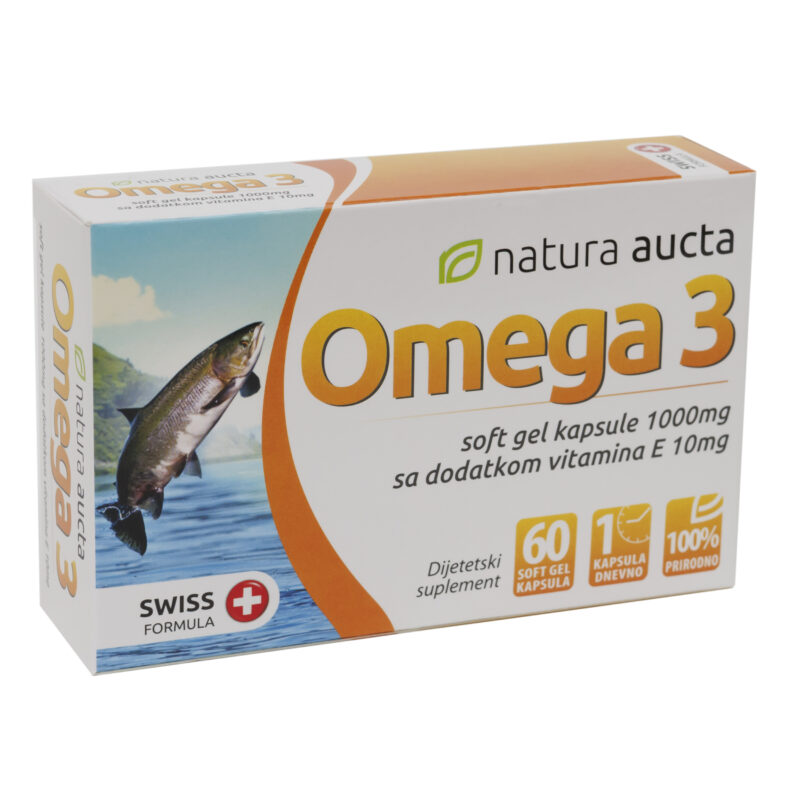 Omega 3 1000mg + Vitamin E 60 kapsula