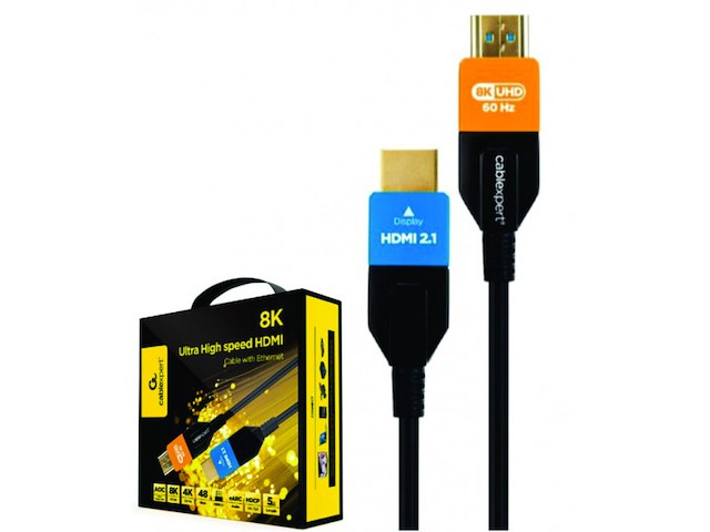 CC-HDMI8K-AOC-5M Gembird Active Optical (AOC) ULTRA High speed HDMI 2.1 8K UHD with Ethernet 5m