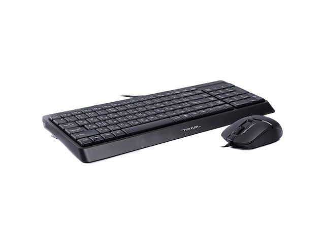 A4-F1512 A4Tech tastatura YU-LAYOUT + mis USB, Black