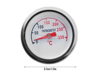 Termometar za rostilj na plin ugradni 0-300c termomer mini 37mm