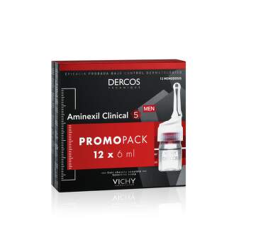 Vichy Dercos Aminexil Ampule protiv opadanja kose za muškarce, 12 x 6 ml PROMO