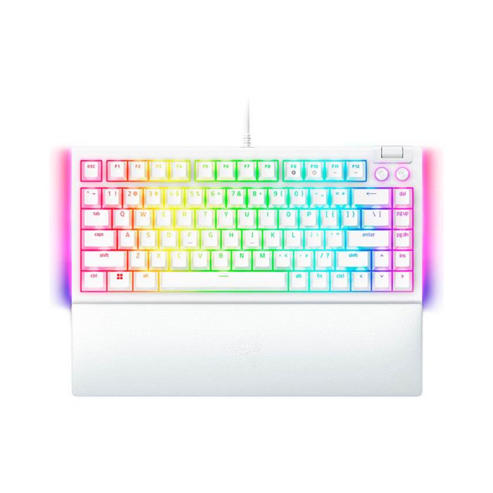 Tastatura Razer BlackWidow V4 75% Hot-swappable - Gaming US White (mehanička)