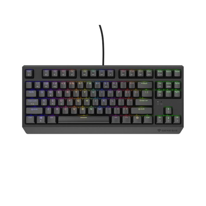 Tastature Genesis Thor 230 TKL Mechanical Outemu Red Switches RGB - Black