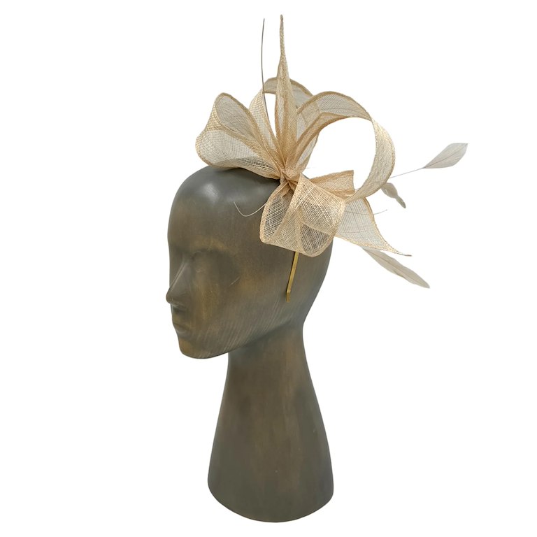 BEIGE FASCINATOR