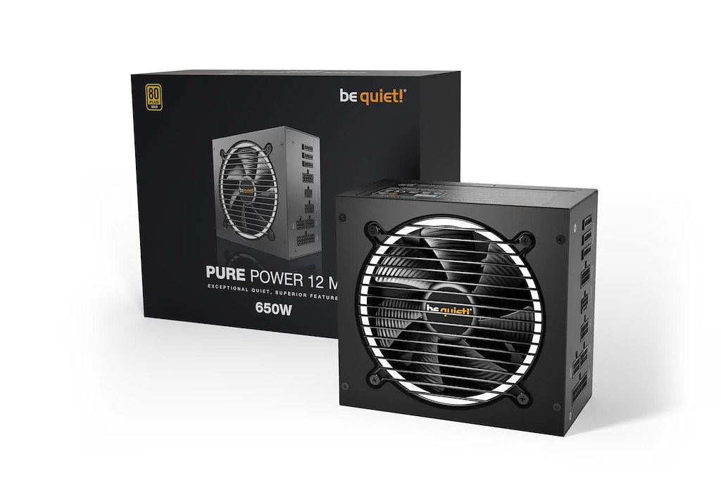 Napajanje Be Quiet Pure Power 12M 650W Gold BN342 Modularno ATX3.0