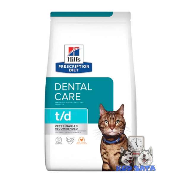 Hills T/D Hrana Za Mačke, Za Održavanje Zdravlje Zuba 3kg